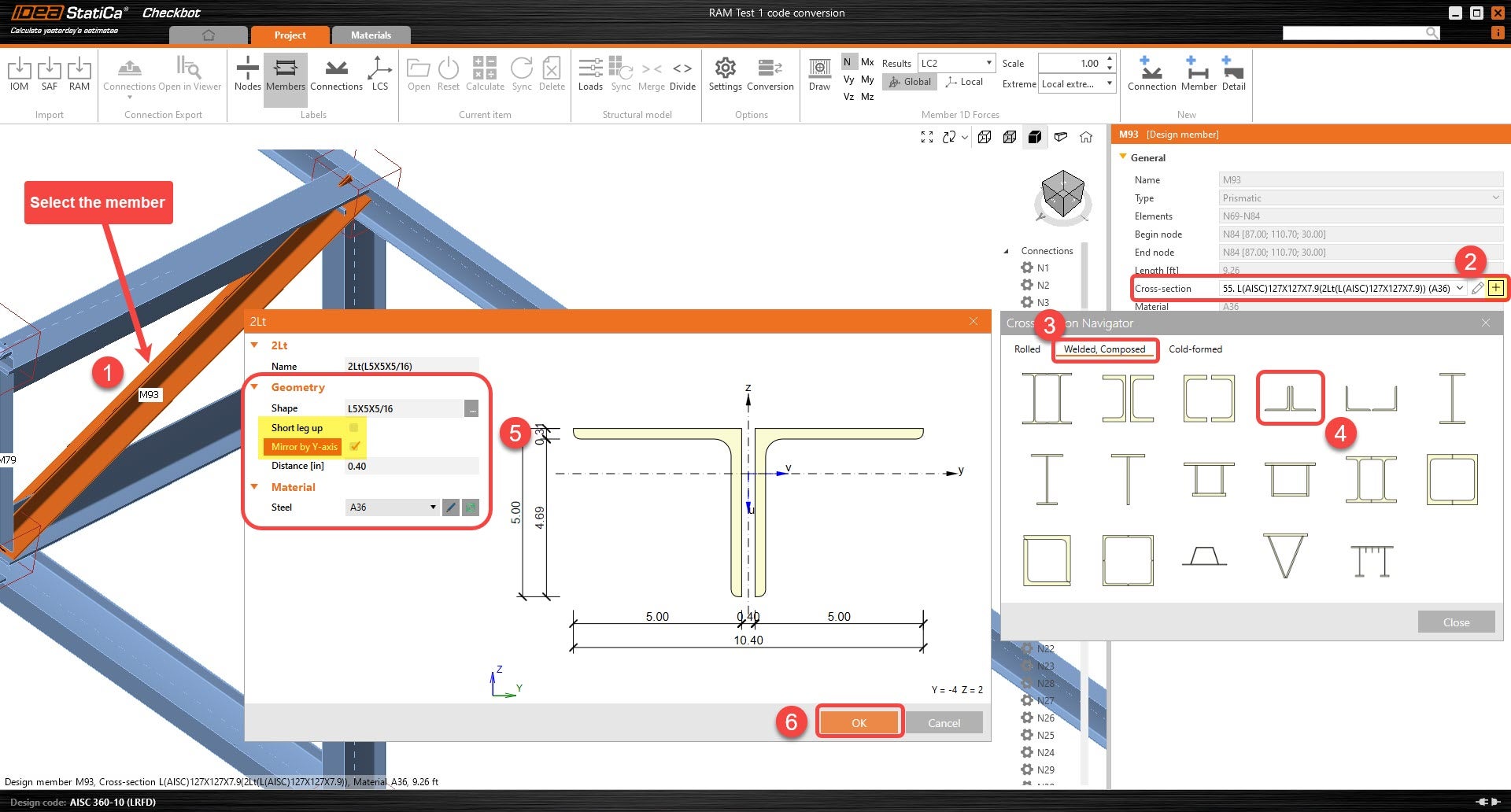 RISA-3D import into IDEA StatiCa | IDEA StatiCa